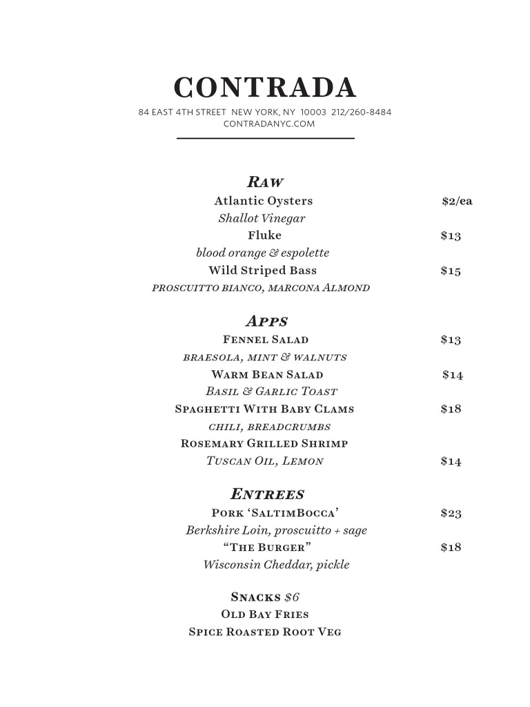 Contrada: Shallot Vinegar Blood Orange & Espolette | PDF