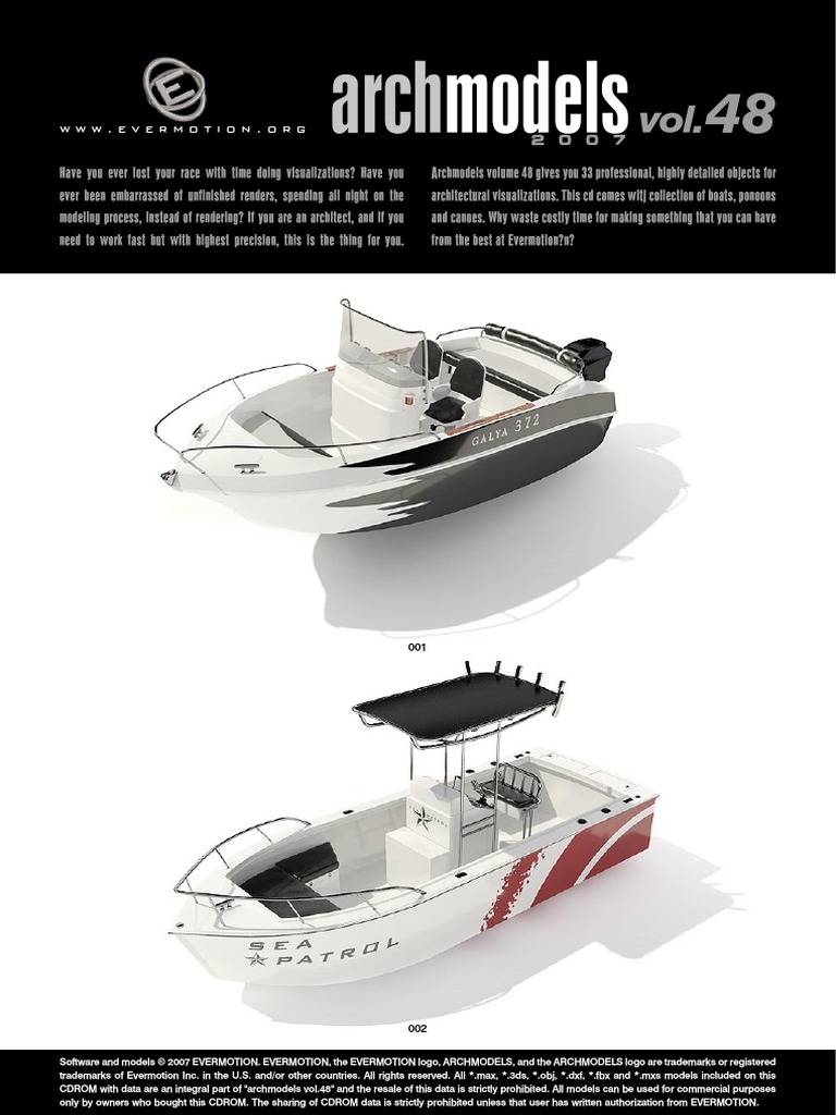 Evermotion Archmodels Vol.48 - Boats, Yachts Etc. | PDF | Business