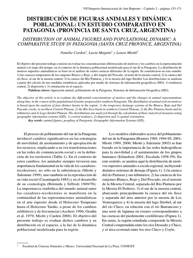 Distribucion de Animales y SIG | PDF | Rotación | Desviación Estándar