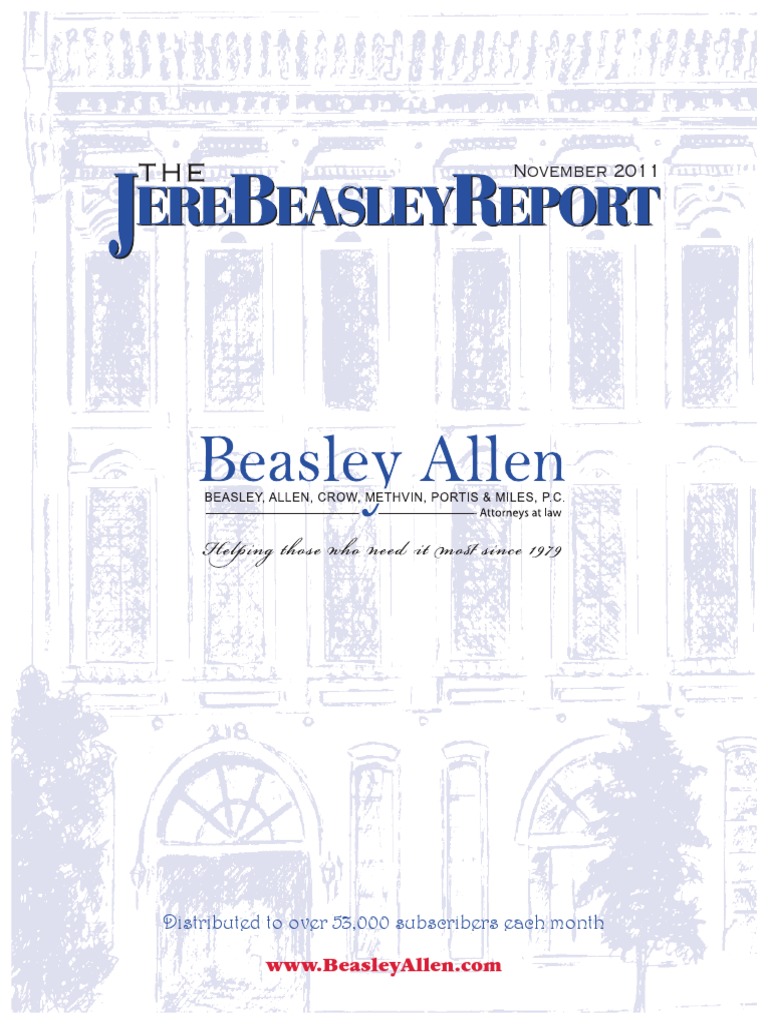 The Jere Beasley Report, Nov. 2011 | PDF | Bp | Deepwater Horizon