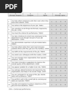Job Performance Questionnaire | PDF