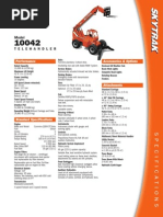 SkyTrak 12054 Specifications & Load Chart | PDF | Horsepower | Car