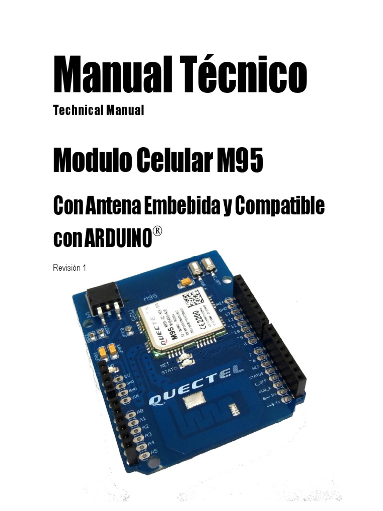 Guía técnica para el uso del módulo celular M95 con ARDUINO | PDF | Telefonía móvil | Arduino