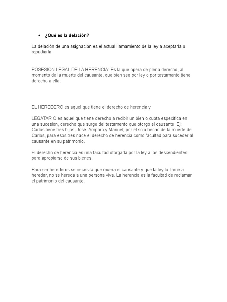 Qué Es La Delación | PDF