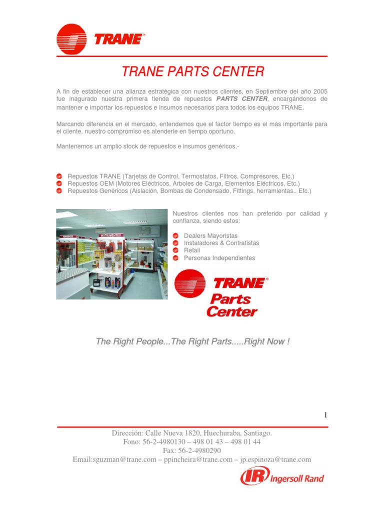 Catalogo 2010 Trane | PDF | Hvac | Calefacción, Ventilación y Aire Acondicionado