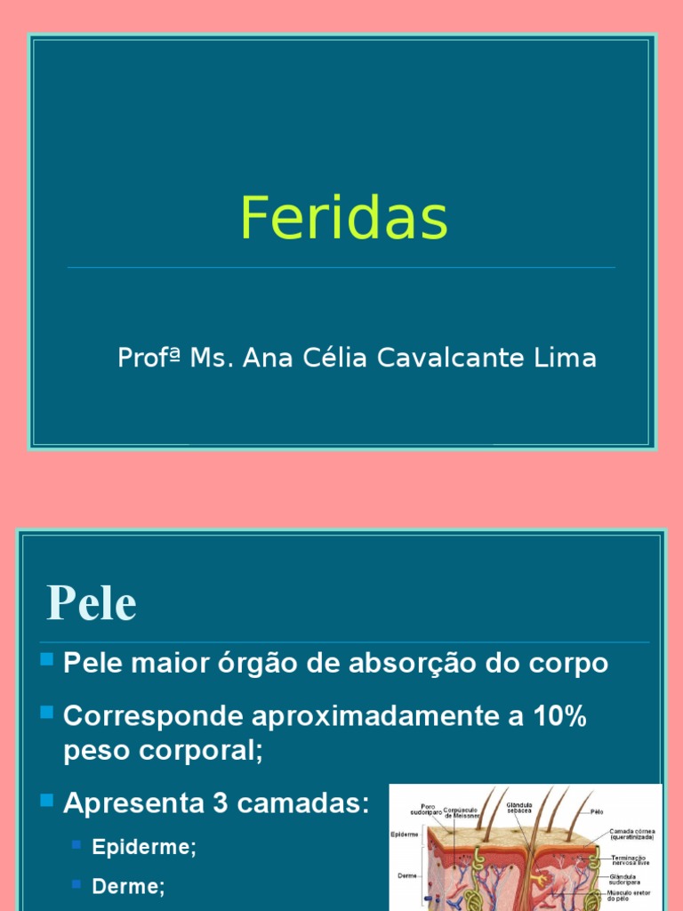 Feridas: classificação, causas e tratamento | PDF | Necrose | Pele