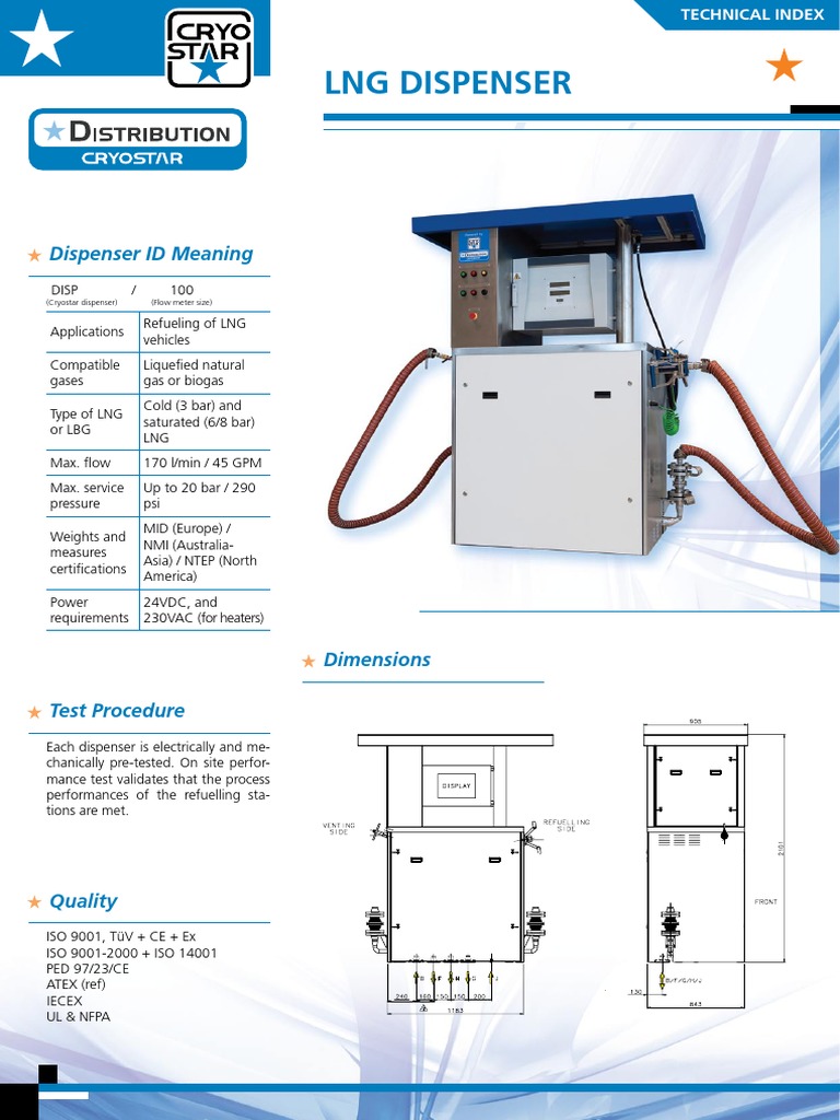 Lng Dispenser | Liquefied Natural Gas | Flow Measurement