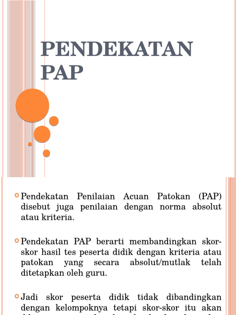Bahan 06-Pendekatan Pap Dan Pan | PDF