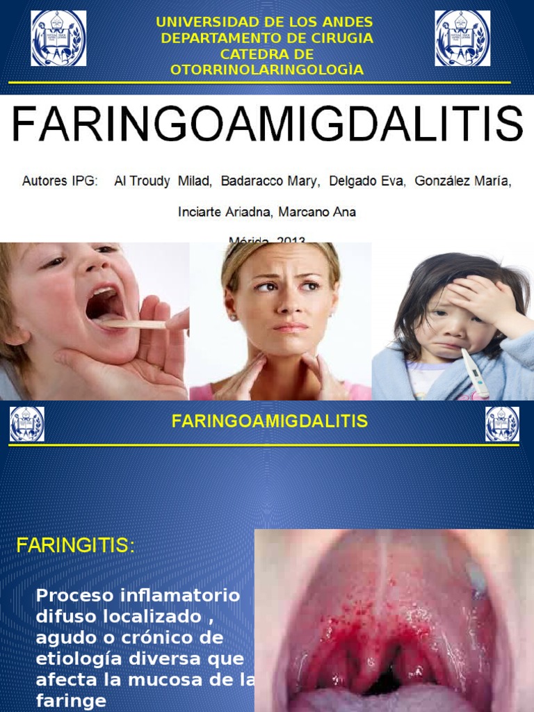 Faringoamigdalitis 130908173806 | PDF | Otorrinolaringología ...