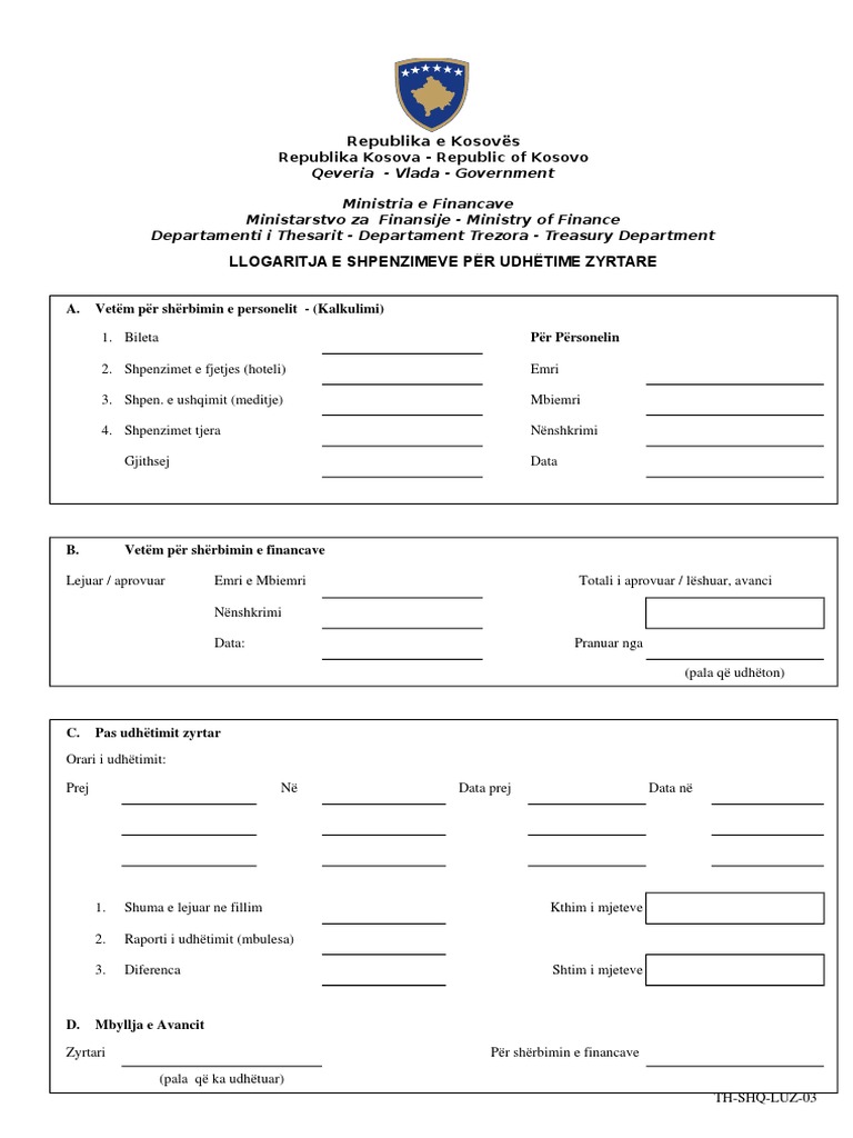 03-Llogaritja e Shpenzimeve Per Udhetime Zyrtare | PDF