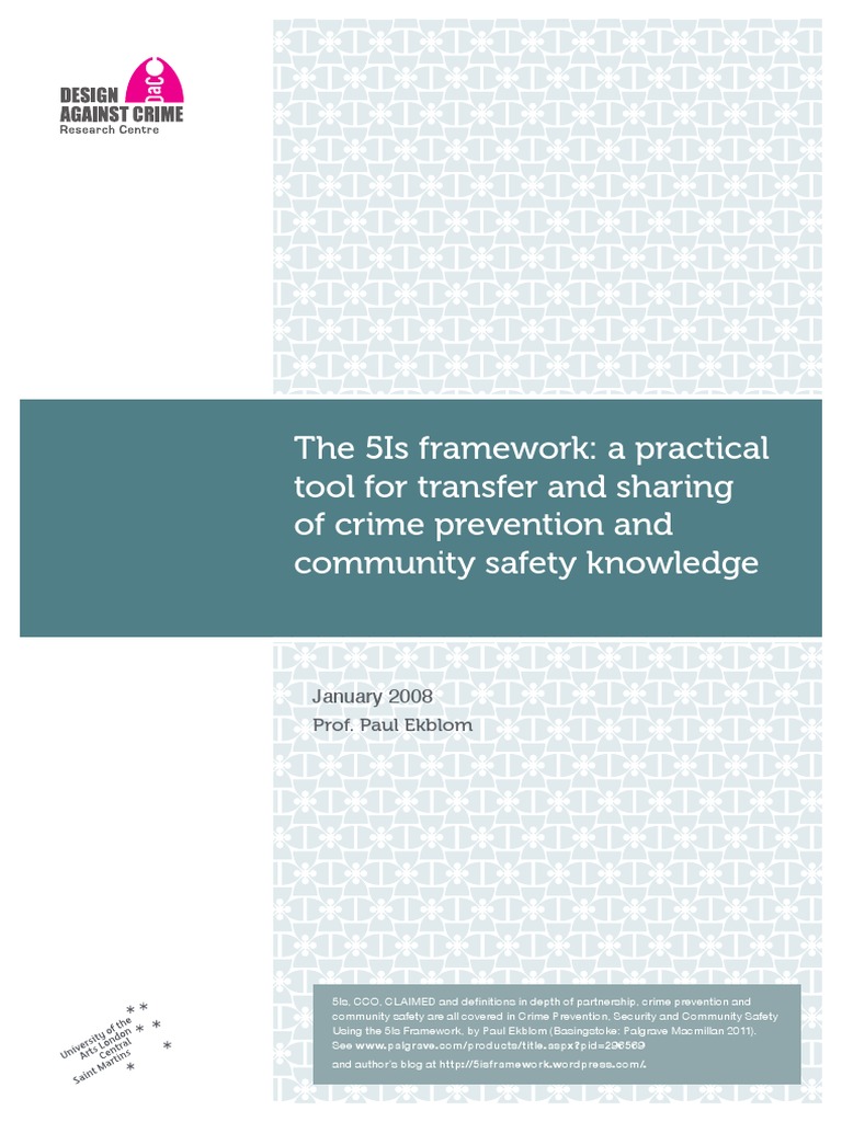 04 5i Framework | PDF | Crime Prevention | Causality