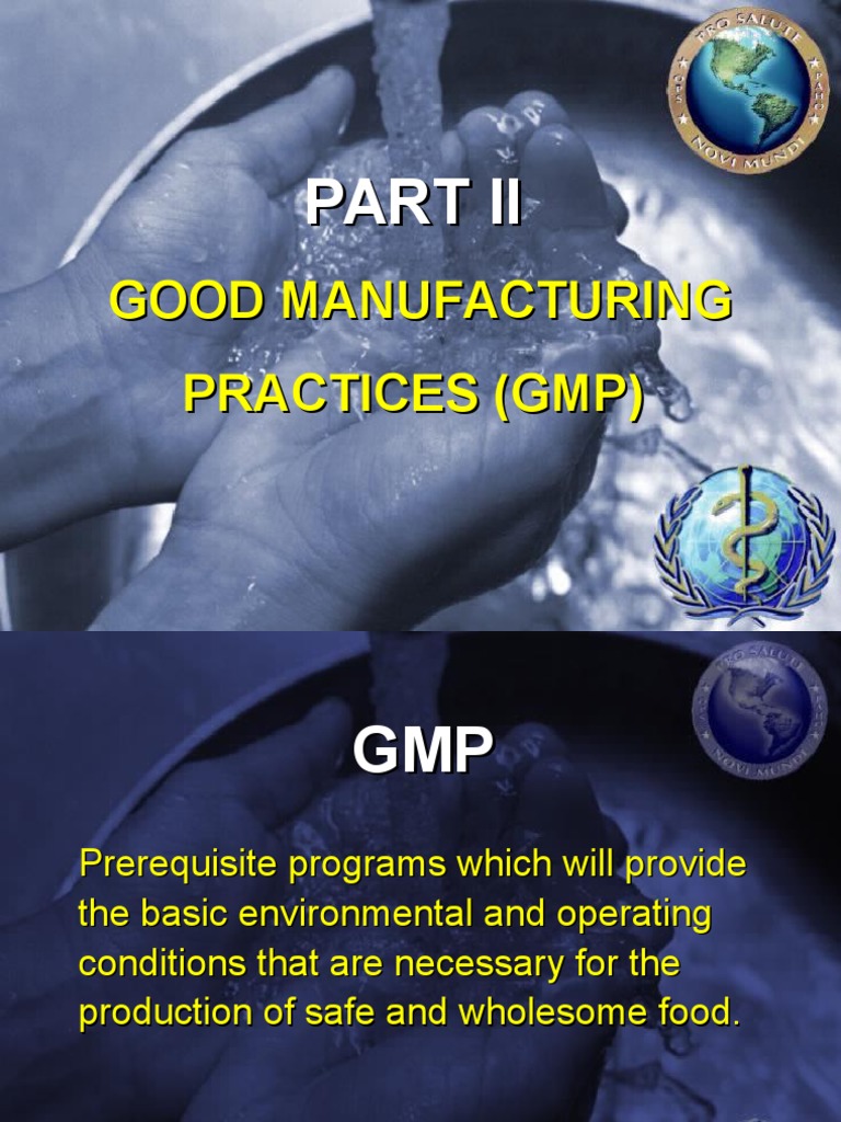 Good Manufacturing Practices. | PDF | Hygiene | Sanitation