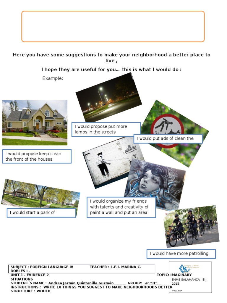 Improve Your Neighborhood Ideas | PDF