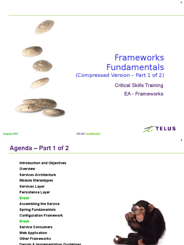 FrameworksFundamentals Trainingv5 | PDF | Application Programming Interface | Enterprise Java Beans
