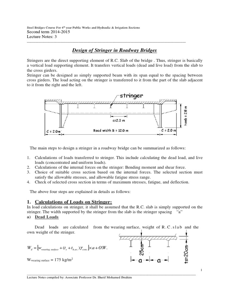 (Lecture 3) Design of Stringer | PDF | Bending | Chemical Product ...