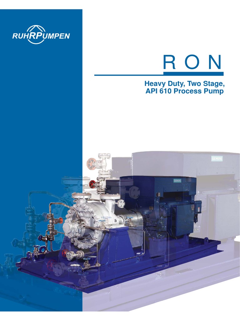 Ruhrpumpen | PDF | Pump | Reliability Engineering