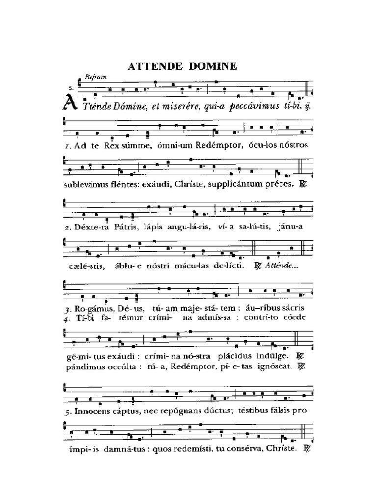 Attende Domine | PDF