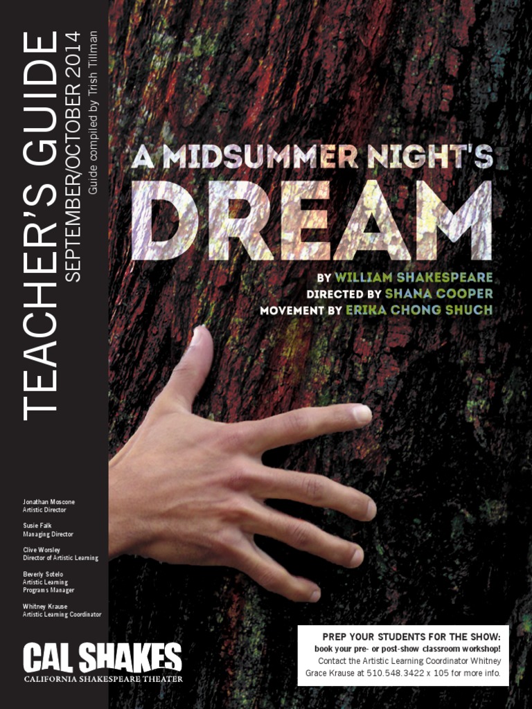 Cal Shakes Teacher's Guide 2014 | PDF | A Midsummer Night's Dream