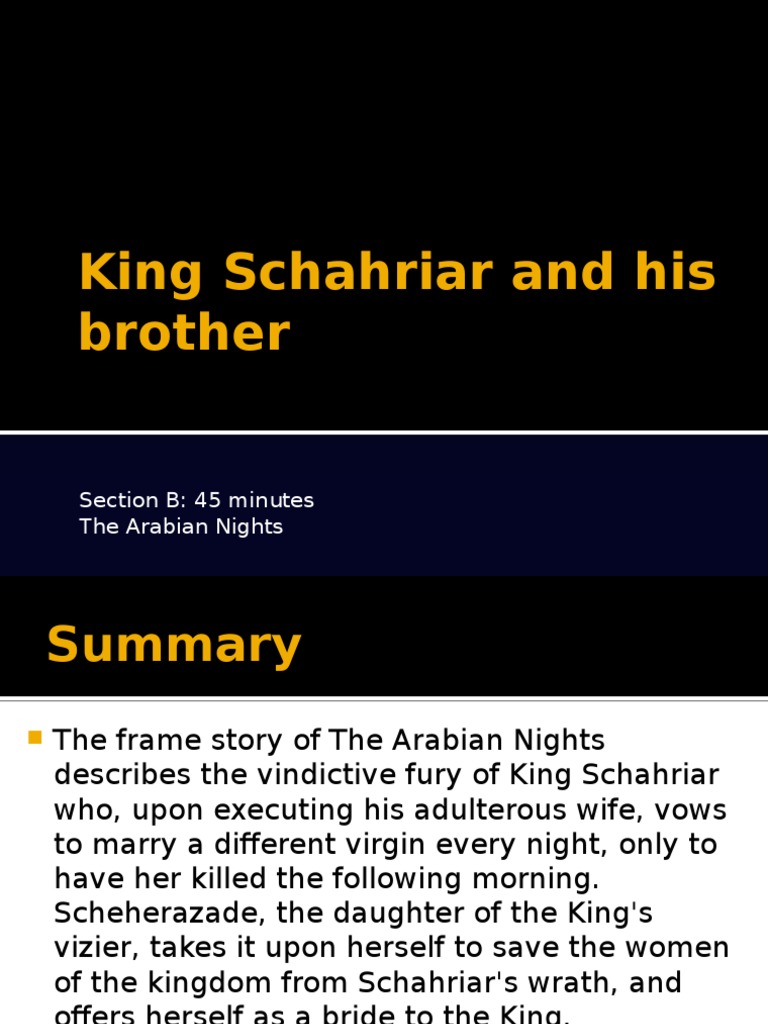 King Schahriar | PDF | One Thousand And One Nights | Love