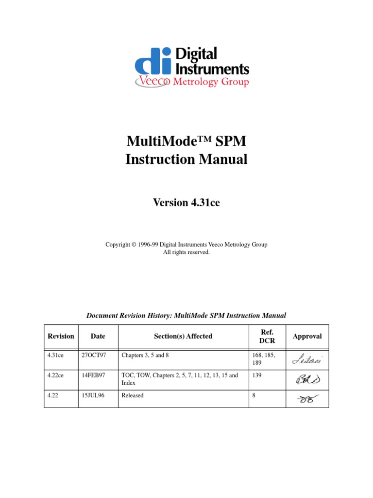 AFM Manual | PDF | Scanning Tunneling Microscope | Image Scanner
