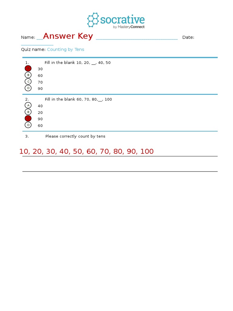 Answer Key: Name: Date: Quiz Name | PDF