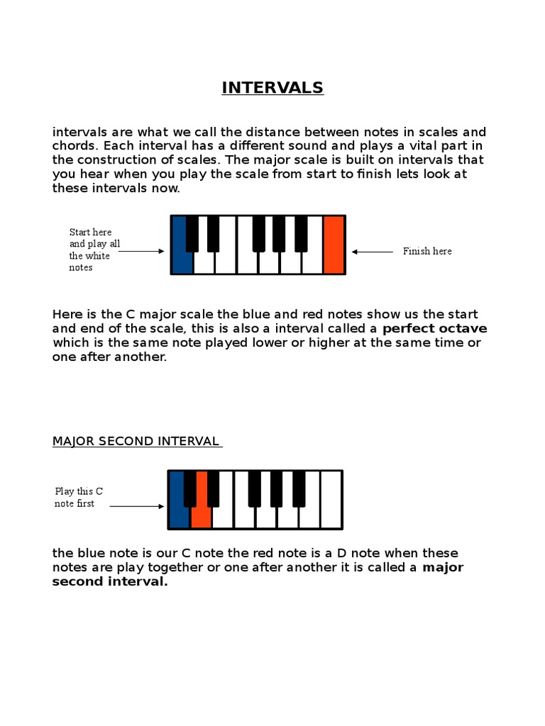 Intervals | Download Free PDF | Interval (Music) | Scale (Music)