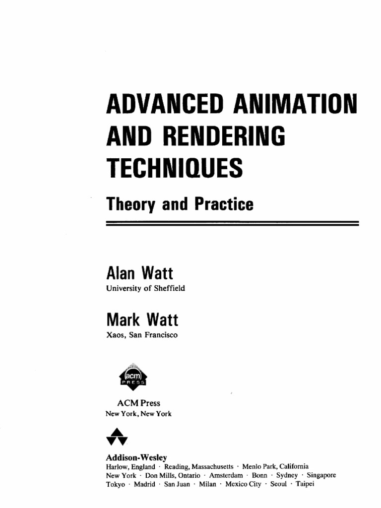 Advanced Animation and Rendering Techniques | PDF | Rendering (Computer Graphics) | Texture Mapping