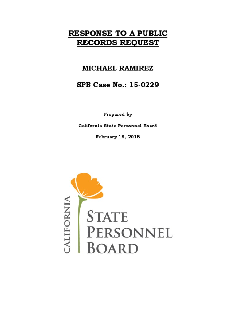 Cal Fire Disciplinary Action Against Mike Ramirez | PDF | Sexual ...