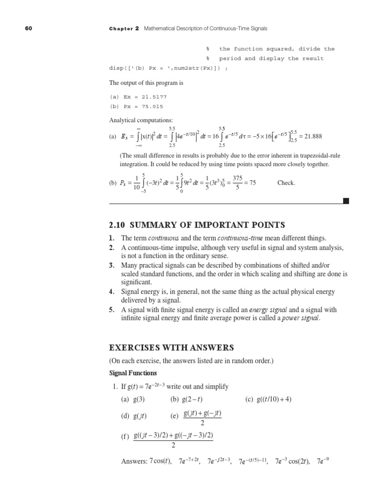 Signals and Systems Analysis Using Transform Methods and Matlab | PDF | Signal (Electrical ...