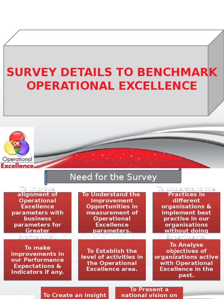 Operational Excellence Benchmarking Survey | PDF | Career & Growth