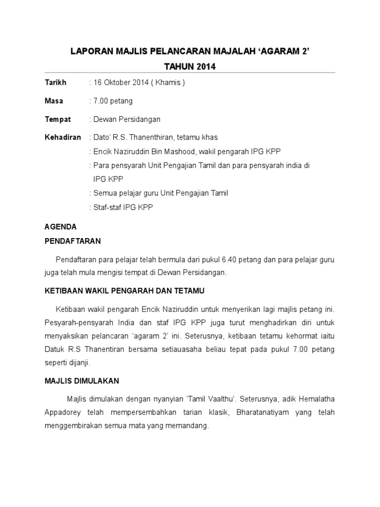 Contoh Laporan | PDF