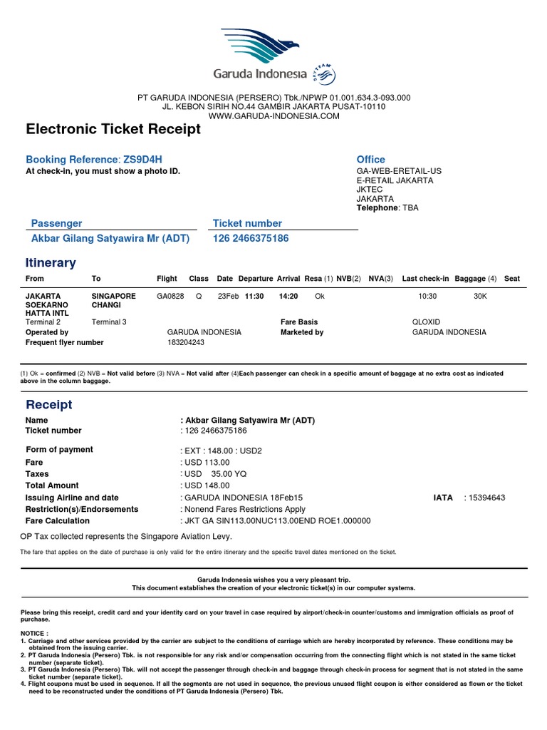 Your Electronic Ticket Receipt | PDF | Dangerous Goods | Aviation