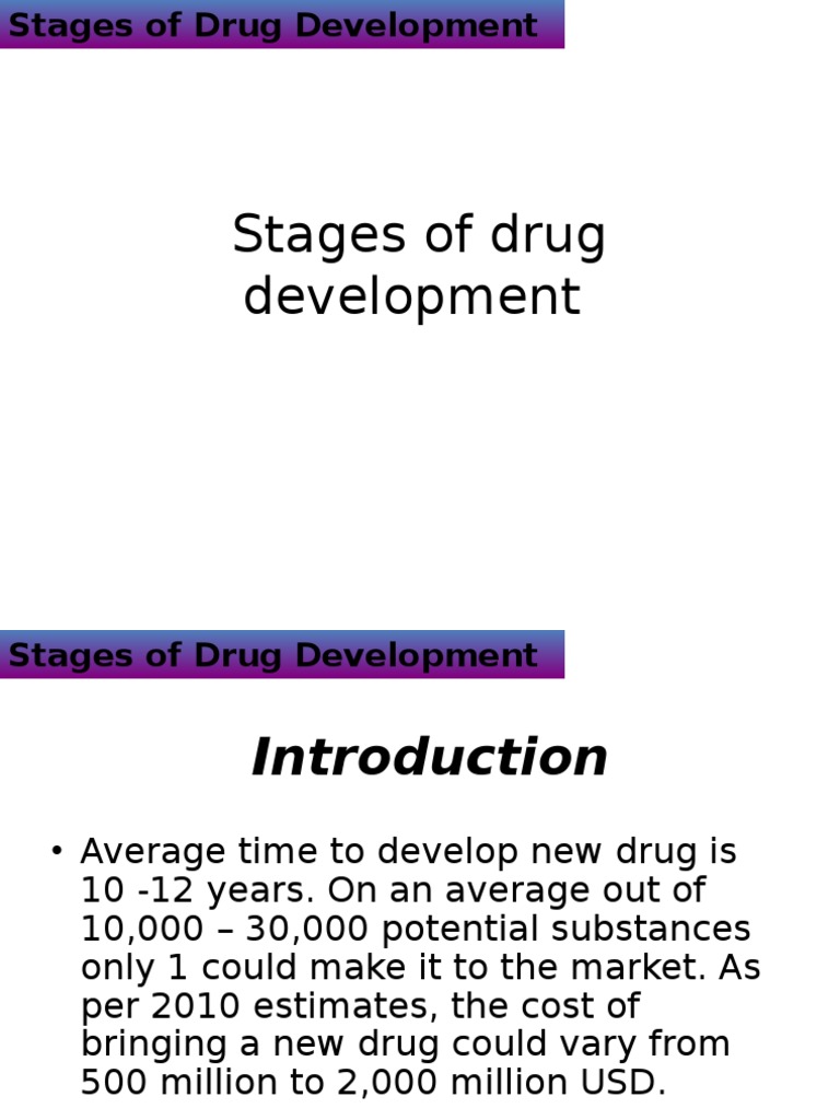 Stages of Drug Development | PDF | Drug Development | Phases Of ...