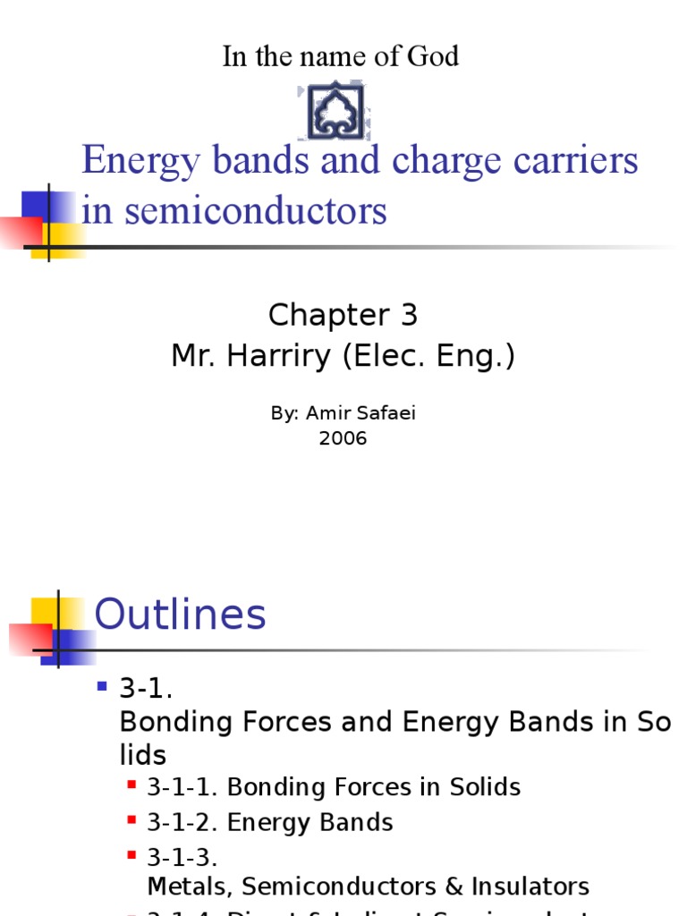 Charge Carriers in Semiconductors | PDF | Semiconductors | Doping ...