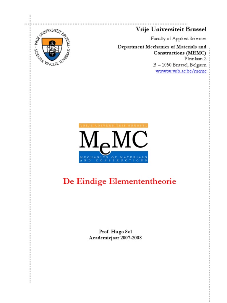 Eindige Elementen | PDF