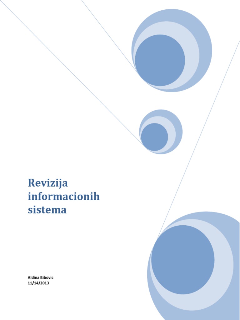 Revizija Informacionih Sistema | PDF