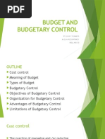 Budgetary and Non-Budgetary Control Techniques | PDF