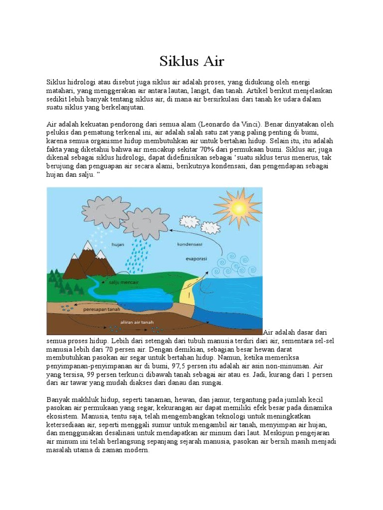 Siklus Air | PDF | Ilmu Sosial | Sains & Matematika