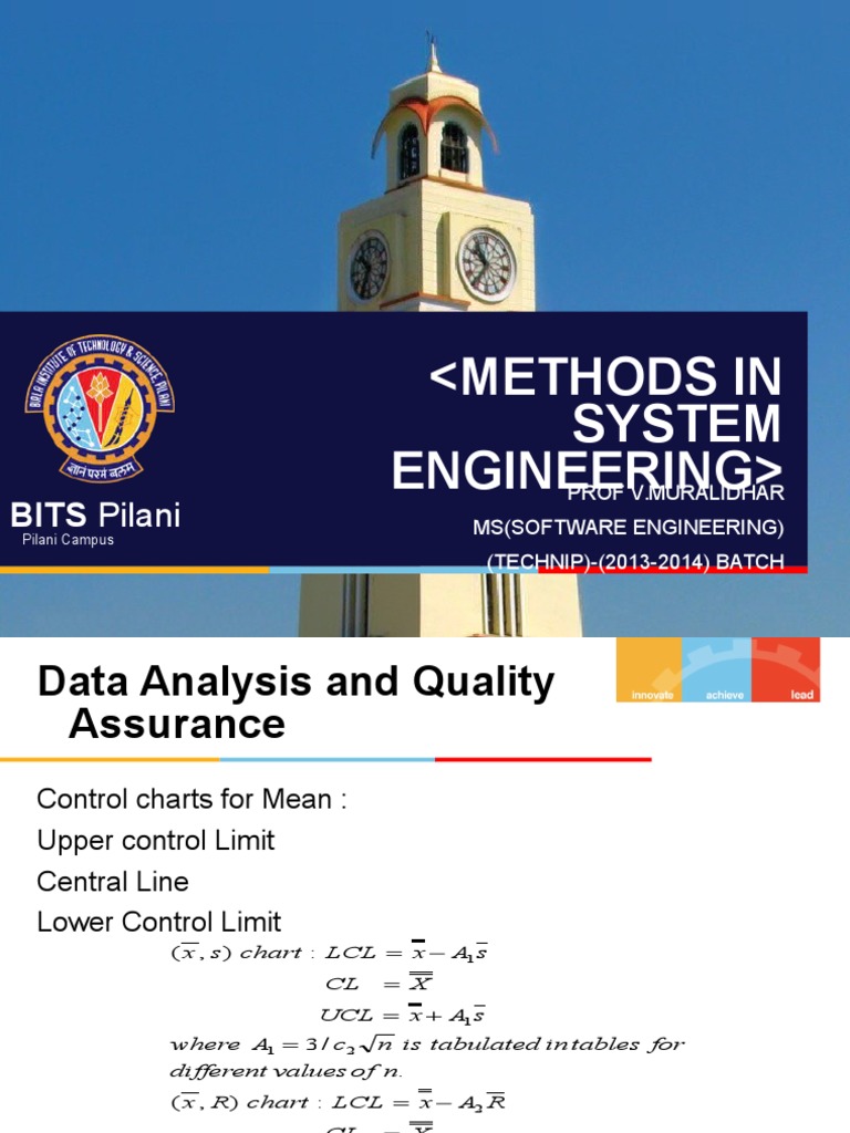 BITS Pilani | PDF | Statistical Analysis | Teaching Mathematics