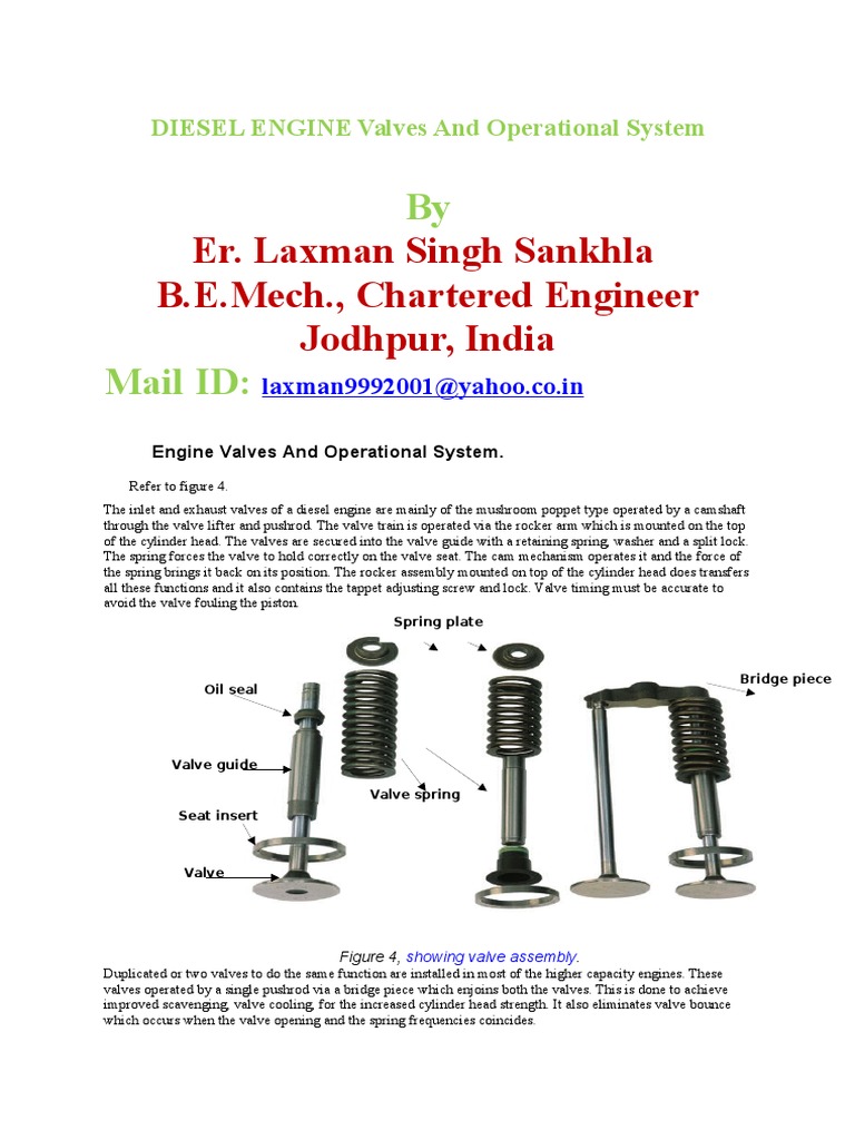 Diesel Engine Valves | PDF | Cylinder (Engine) | Propulsion