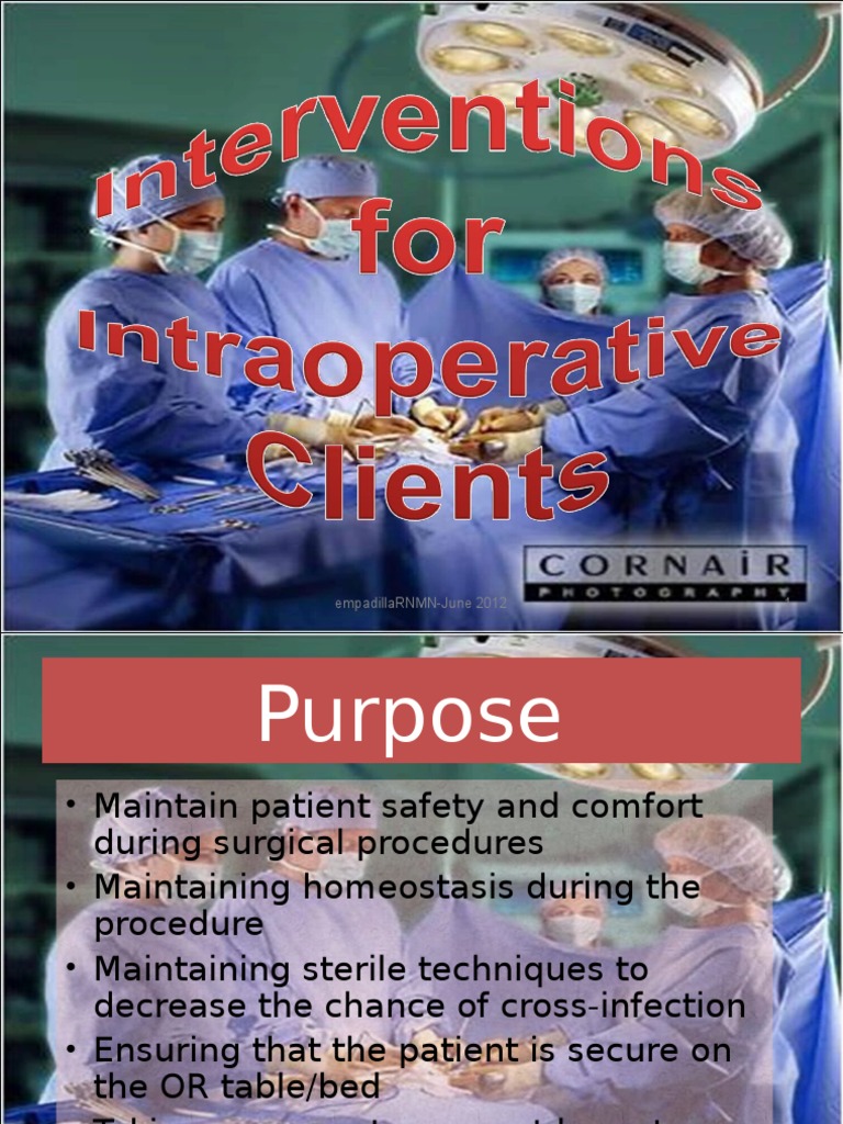 Intraop 1st PArt | Download Free PDF | Surgery | Anesthesia