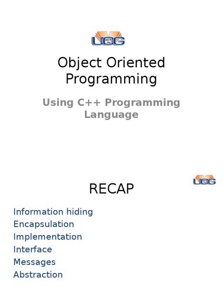Object Oriented Programming: Using C++ Programming Language | PDF ...