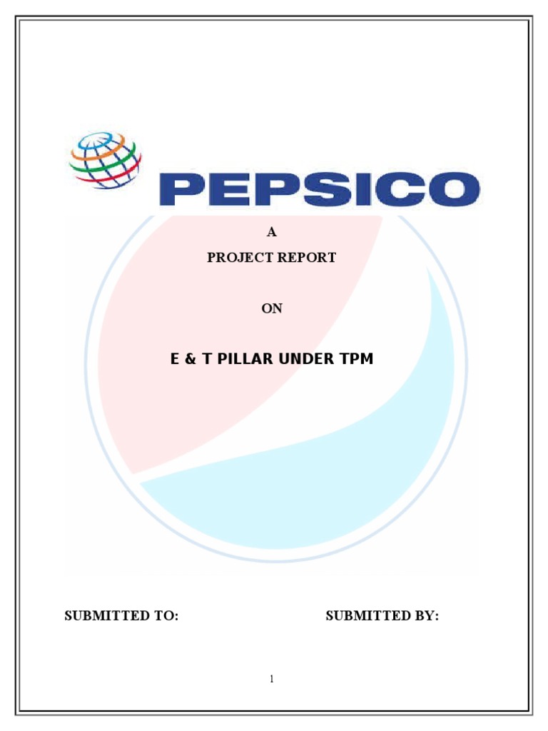 HR Project On Pepsico For BBA | PDF | Pepsi Co | Sustainability