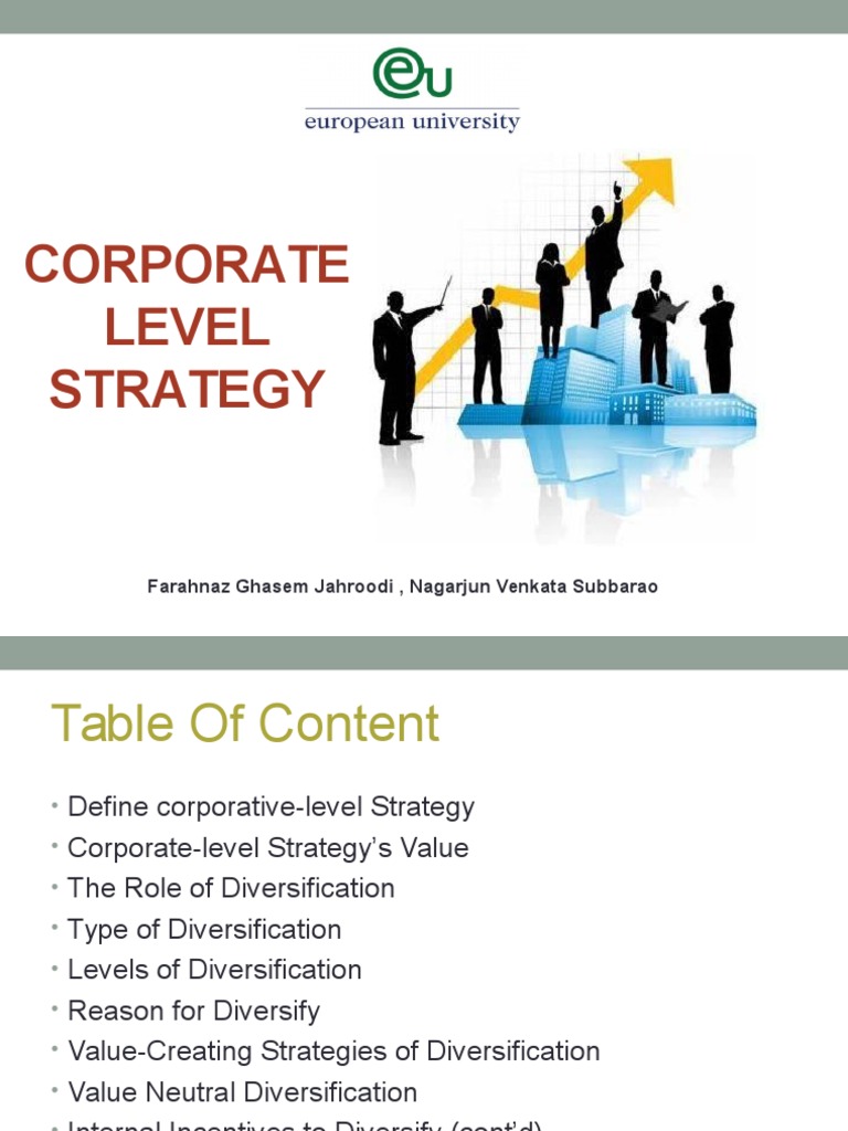 Corporate Level Strategy | Diversification (Finance) | Strategic Management