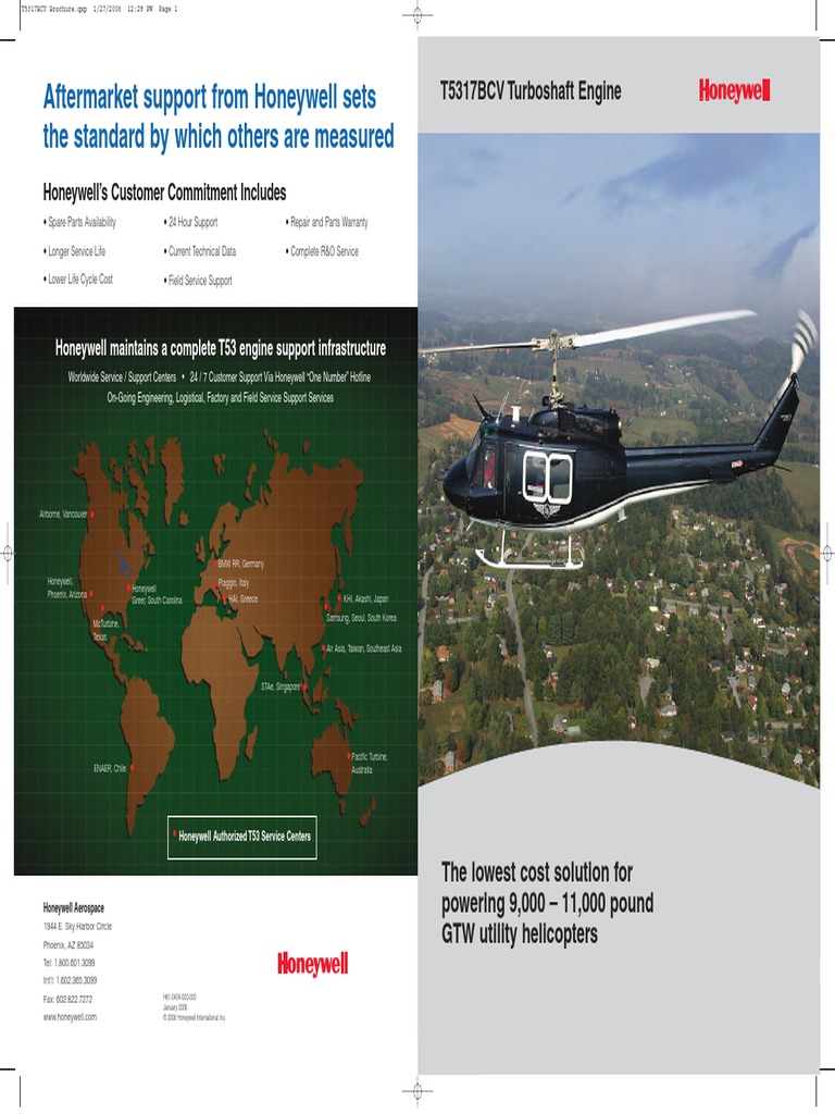 T53 L 13 Turboshaft Engine | PDF | Horsepower | Aircraft