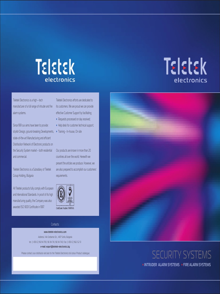 Teletek | PDF | Security Alarm | Radio