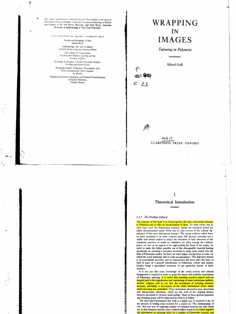 Gell, Alfred - Wrapping in Images | PDF | Polynesia | Anthropology