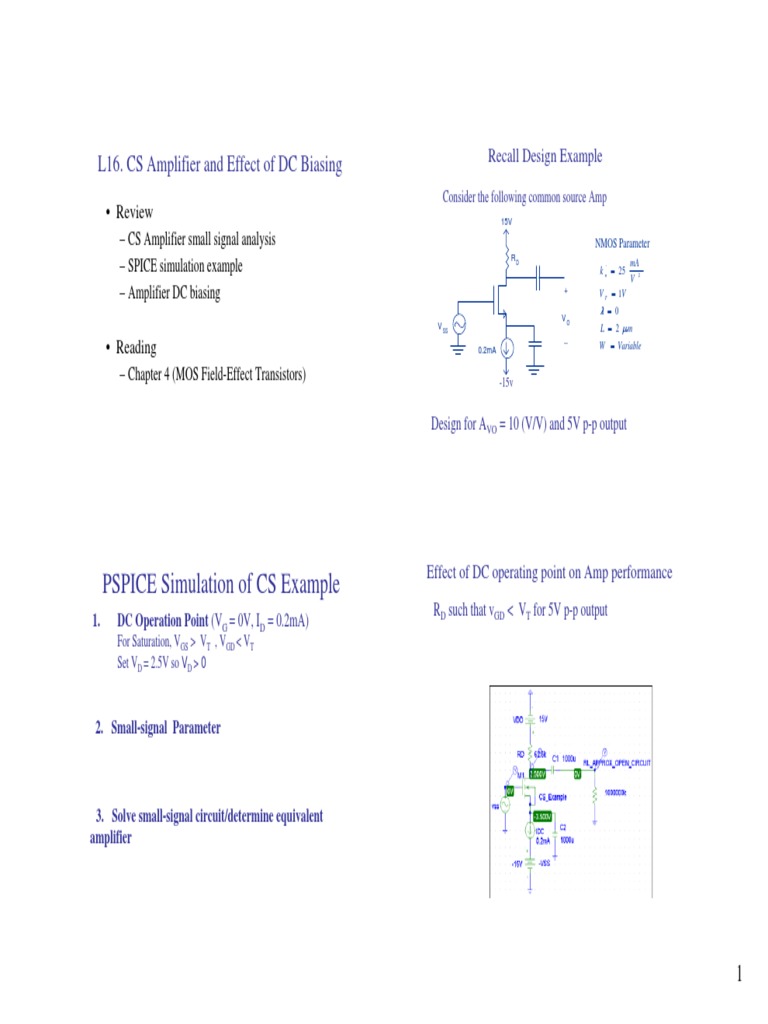 Amplifier Biasing Techniques | PDF
