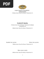 Primjer Diplomskog Rada | PDF