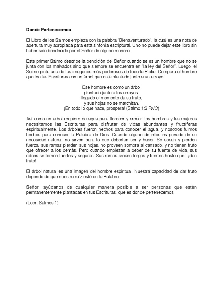 Devocionales Cristianos | PDF | Salmos | David